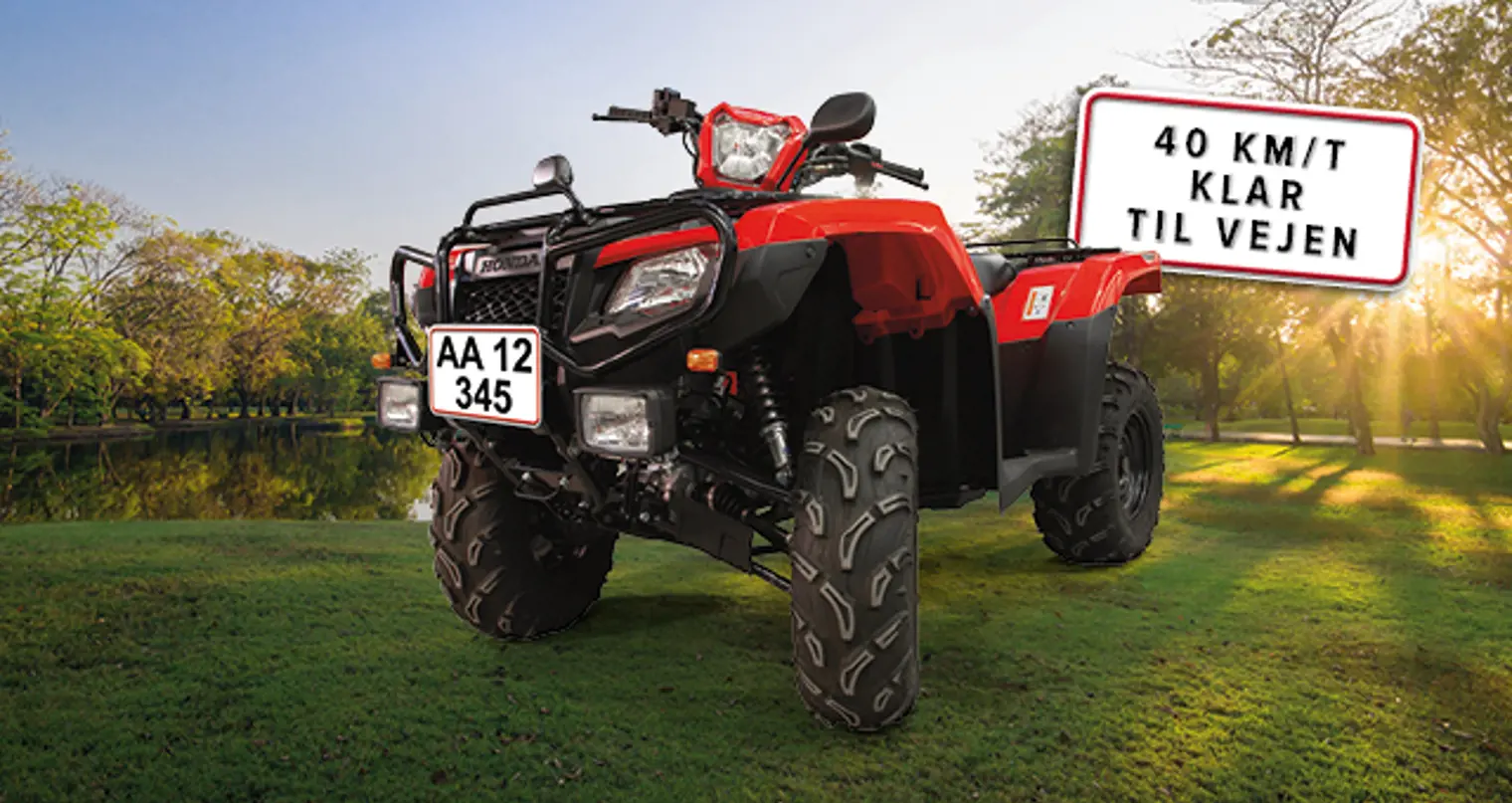 Køb Honda ATV | Indregistreret til vej eller til off-road